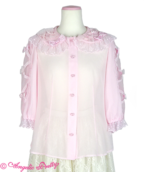 Fluffy Ribbon Blouse by Angelic Pretty