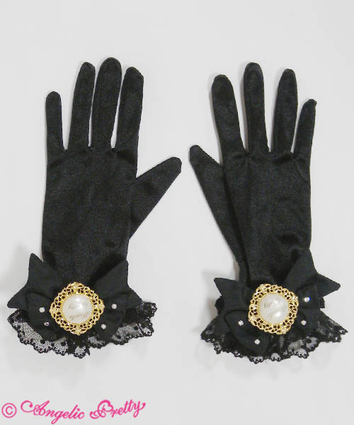 Princess Satin Gloves by Angelic Pretty