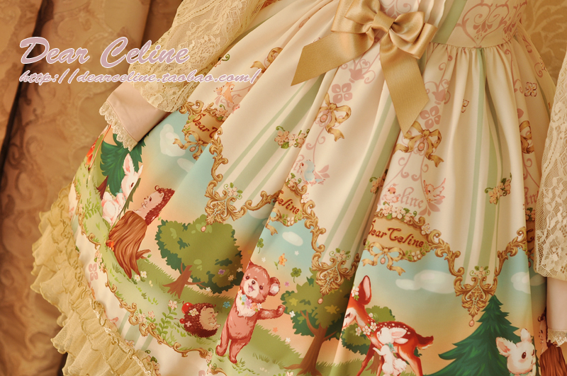 Dear Celine Forest Fairy Print JSK by TaoBao