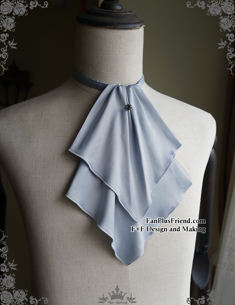 Fanplusfriend Steel Rose Jabot by Chinese Indie Brand