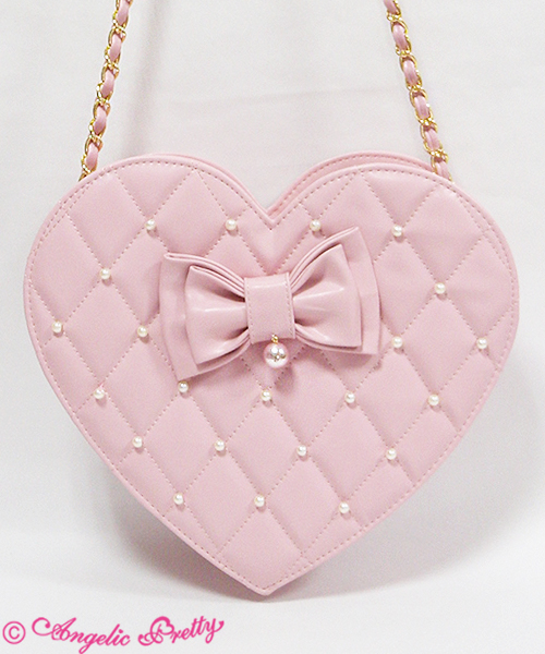 LOVE Quilted Heart Bag by Angelic Pretty