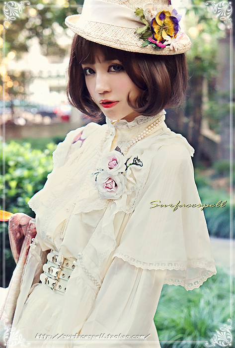 Surface Spell Embroidery Chiffon Dressing Gown by SurfaceSpell