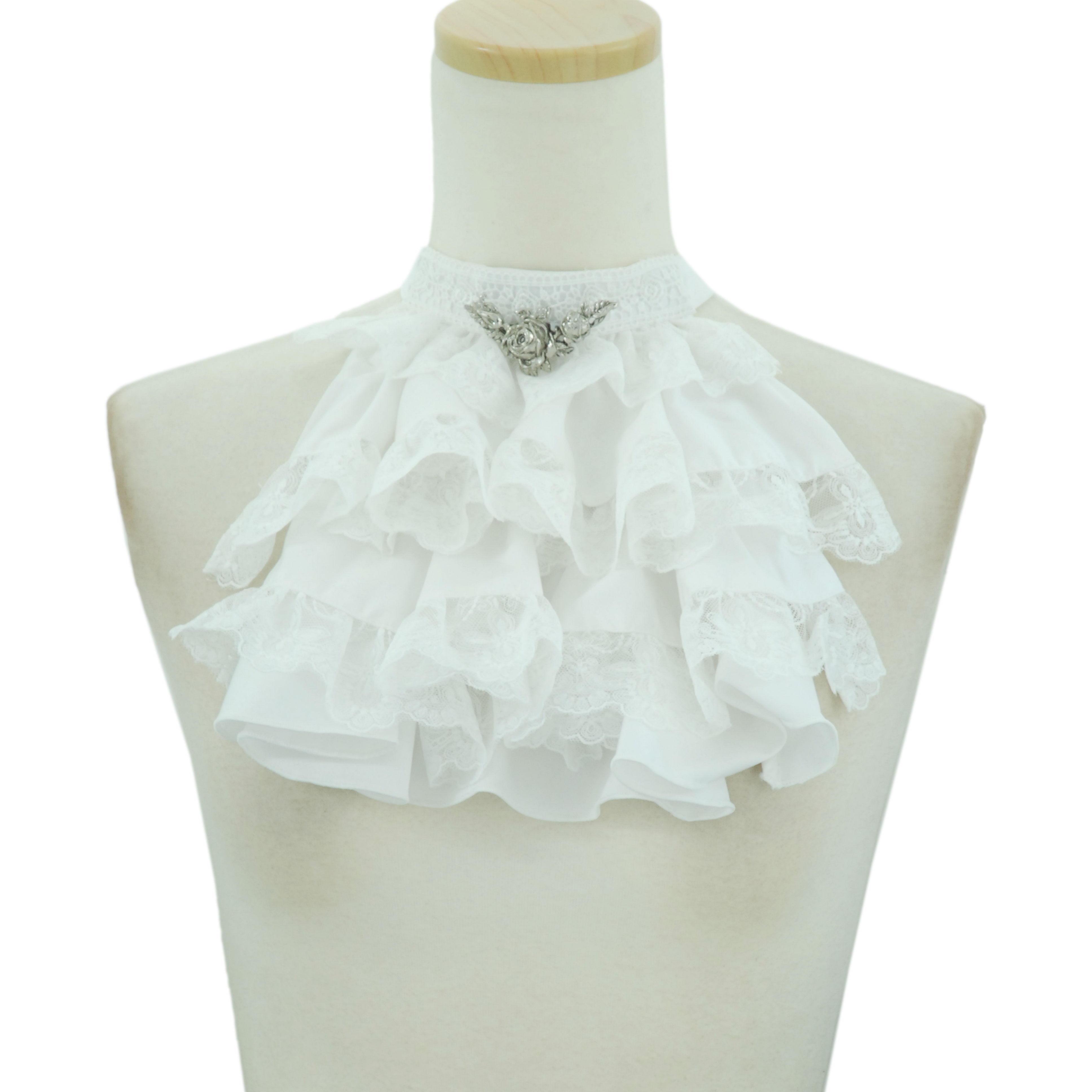 Victorian Rose Jabot by Sheglit