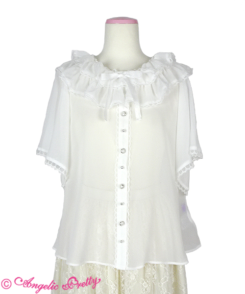 Fluffy Sleeve Blouse by Angelic Pretty