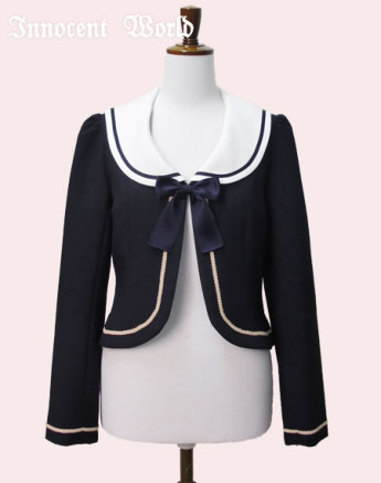 Embroidered Collar Sailor Jacket by Innocent World