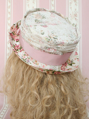 Rococo Bouquet Lace Hat by Victorian Maiden